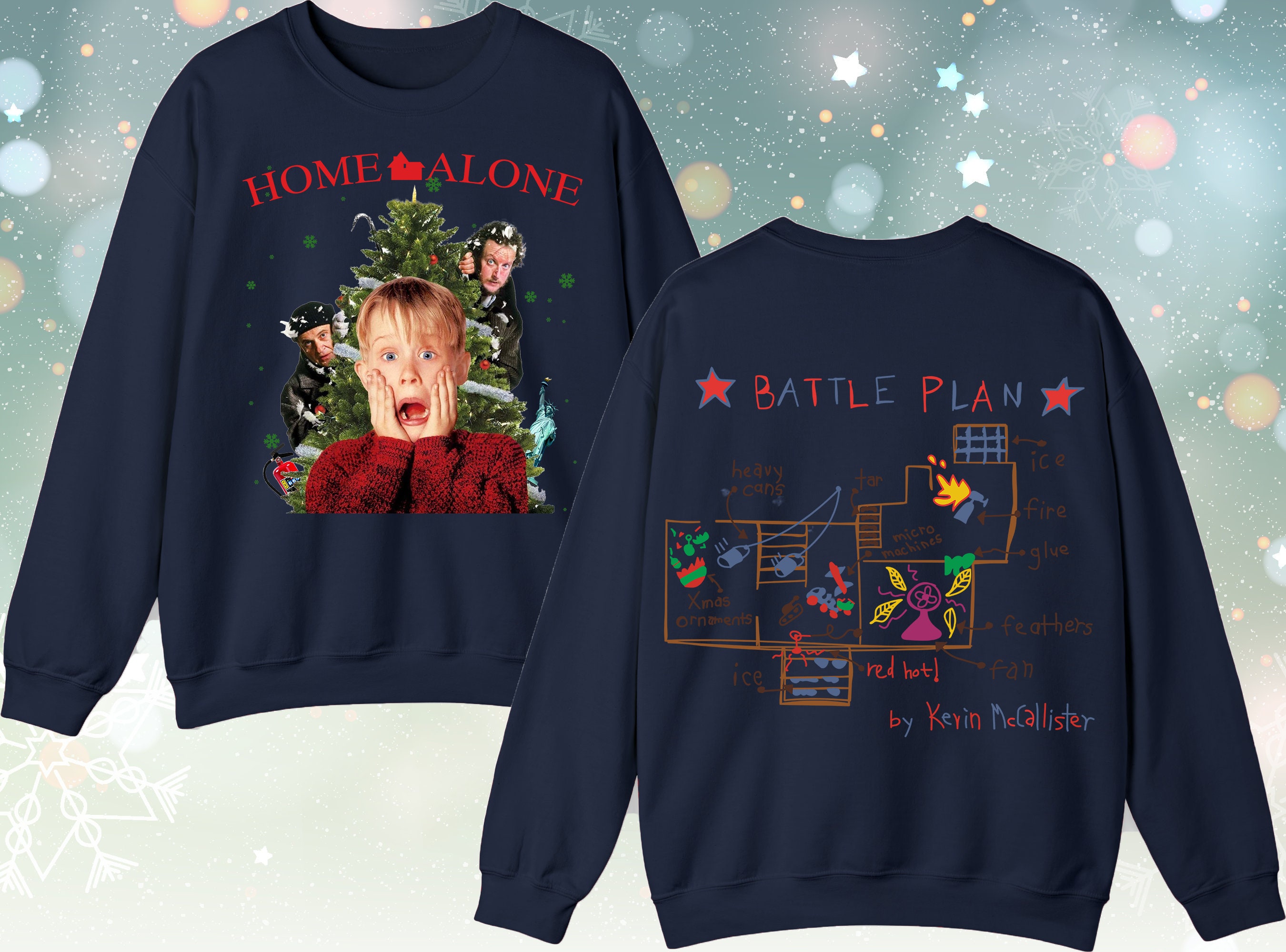 Retro Home Alone Kevin Shirt Home Alone Sweatshirt Home - Etsy