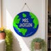 Personalized 3D Geography Classroom Welcome Sign, Custom Teacher Gift ...
