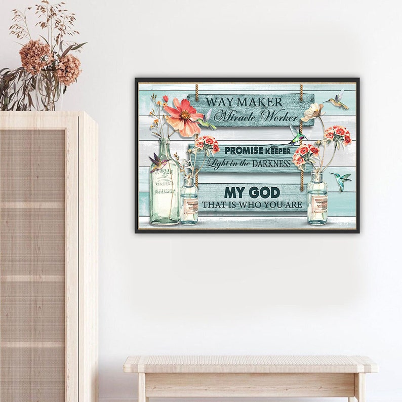 Way Maker Miracle Worker Archives Poster Waymaker Poster Family Gift ...