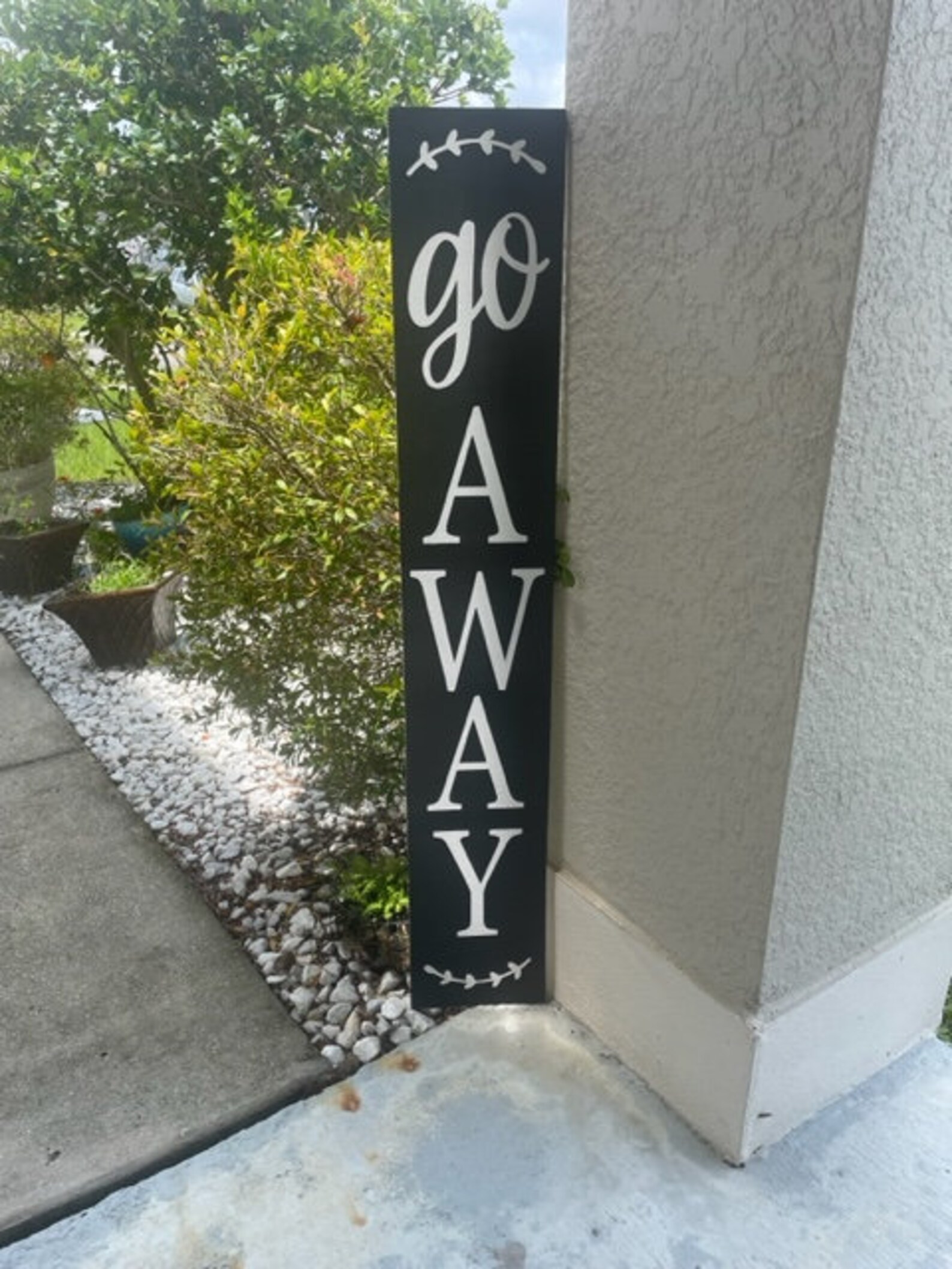Go Away Porch Sign Unwelcome Porch Sign Two-sided Porch - Etsy