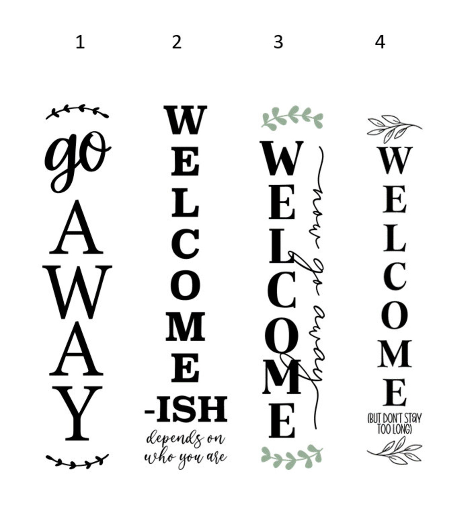 Go Away Porch Sign Unwelcome Porch Sign Two-sided Porch - Etsy