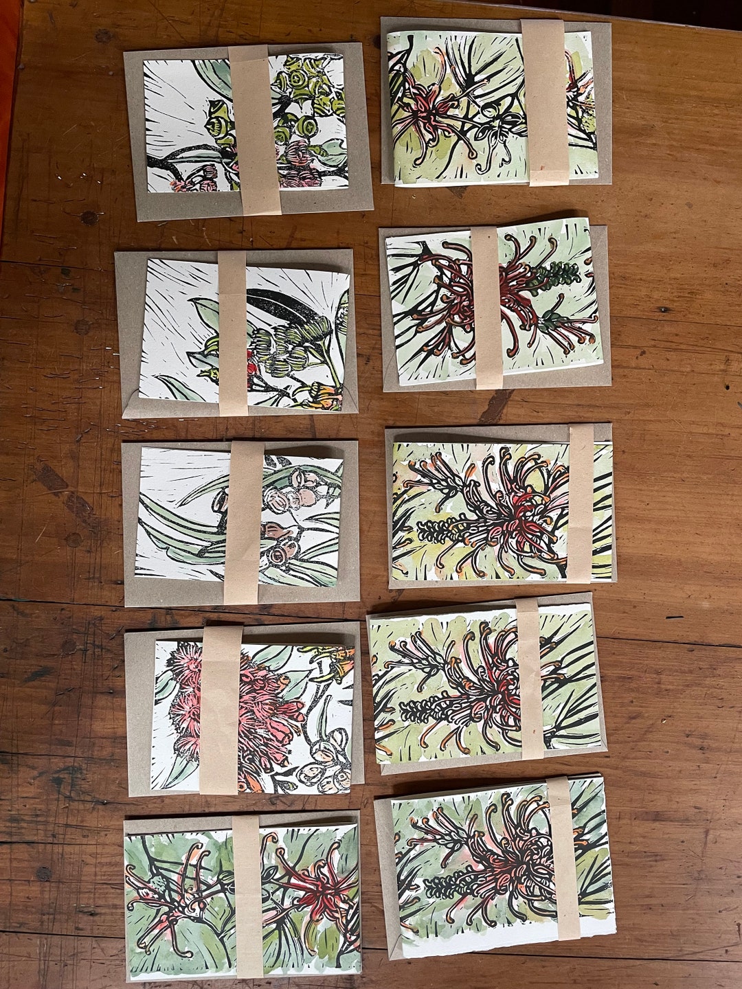 Australian Native Plant Cards - Etsy