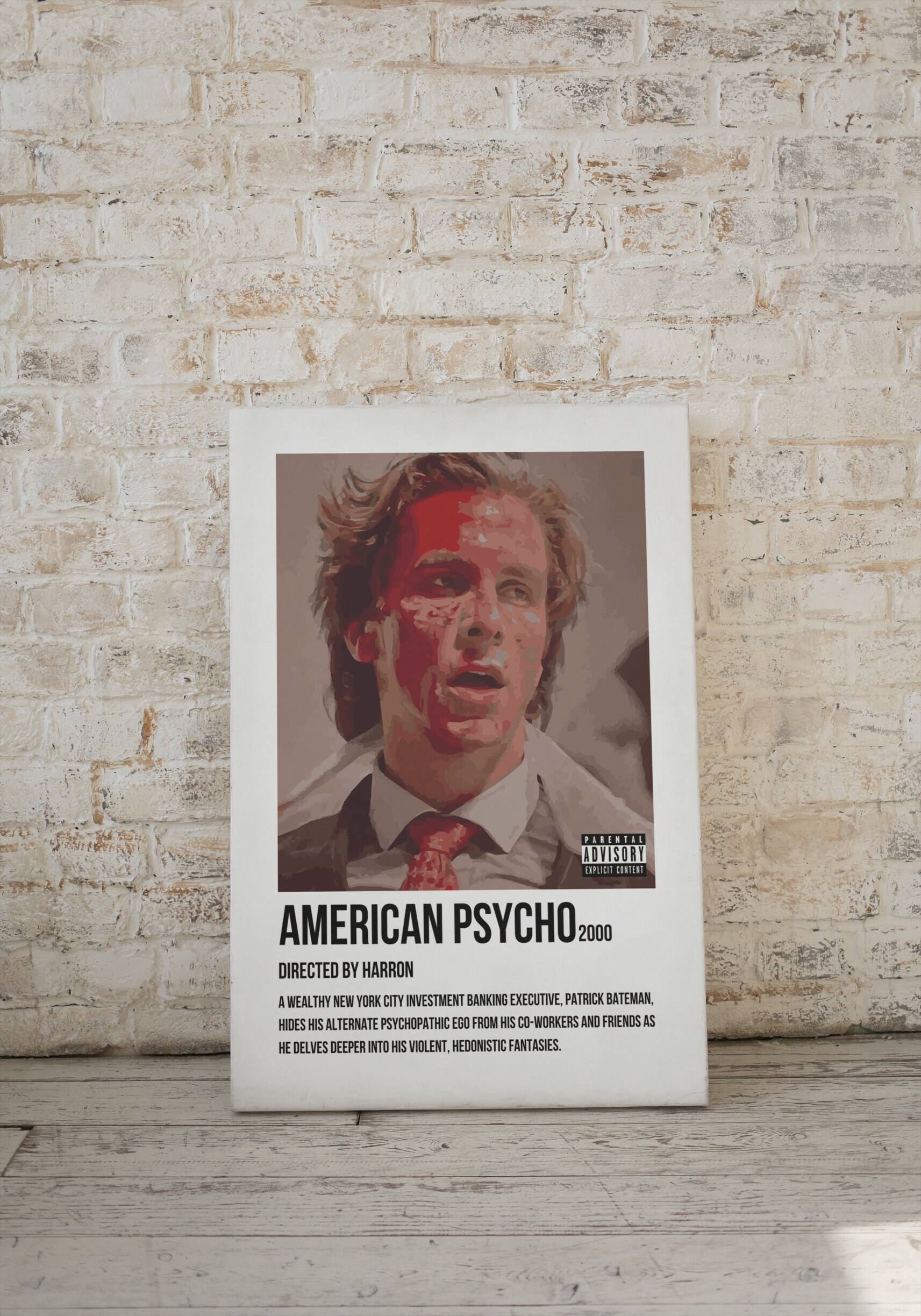 American Psycho Wall Print Retro Trendy Aesthetic Print - Etsy Australia