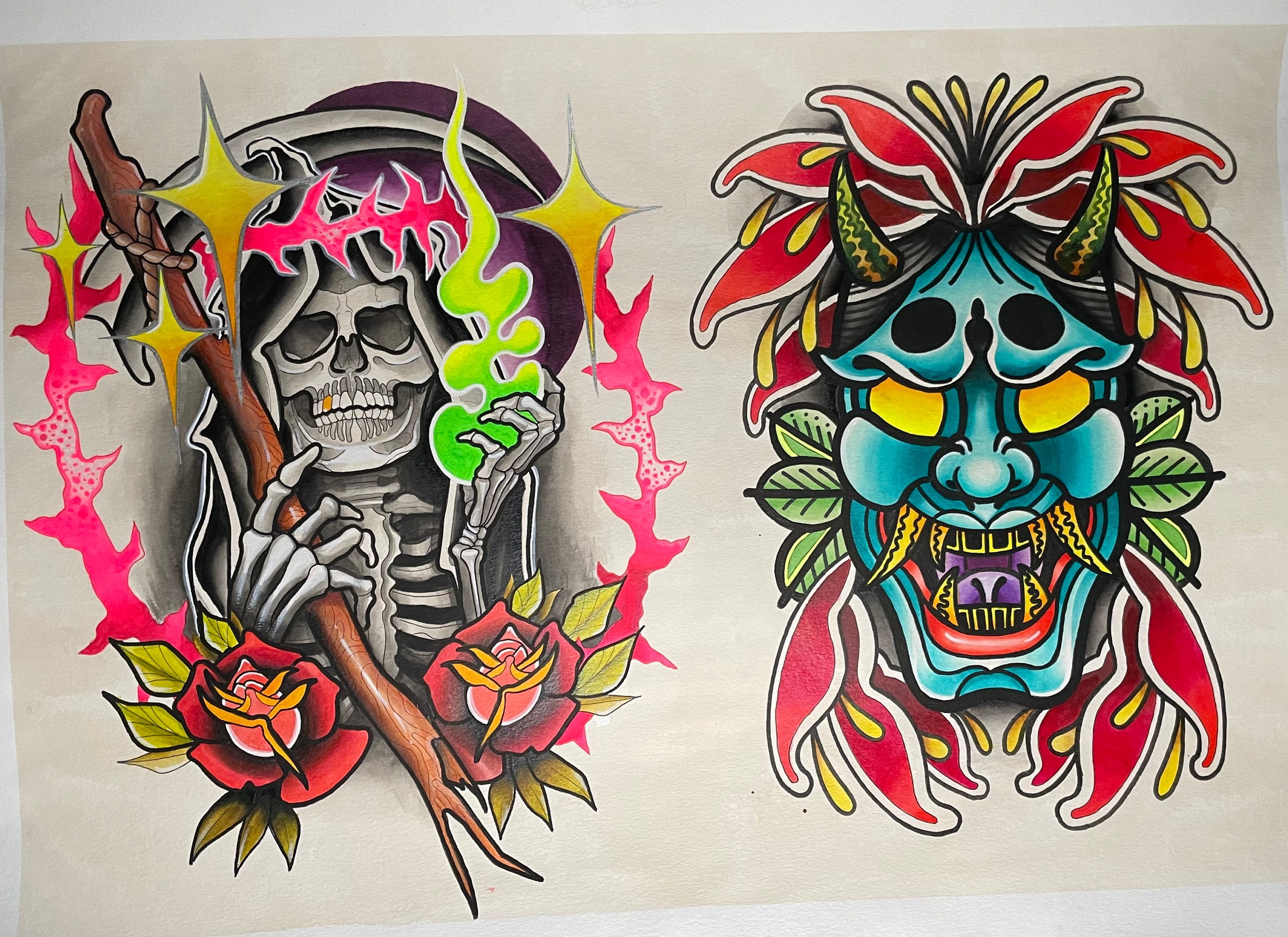 Original Painting Custom Tattoo - Etsy