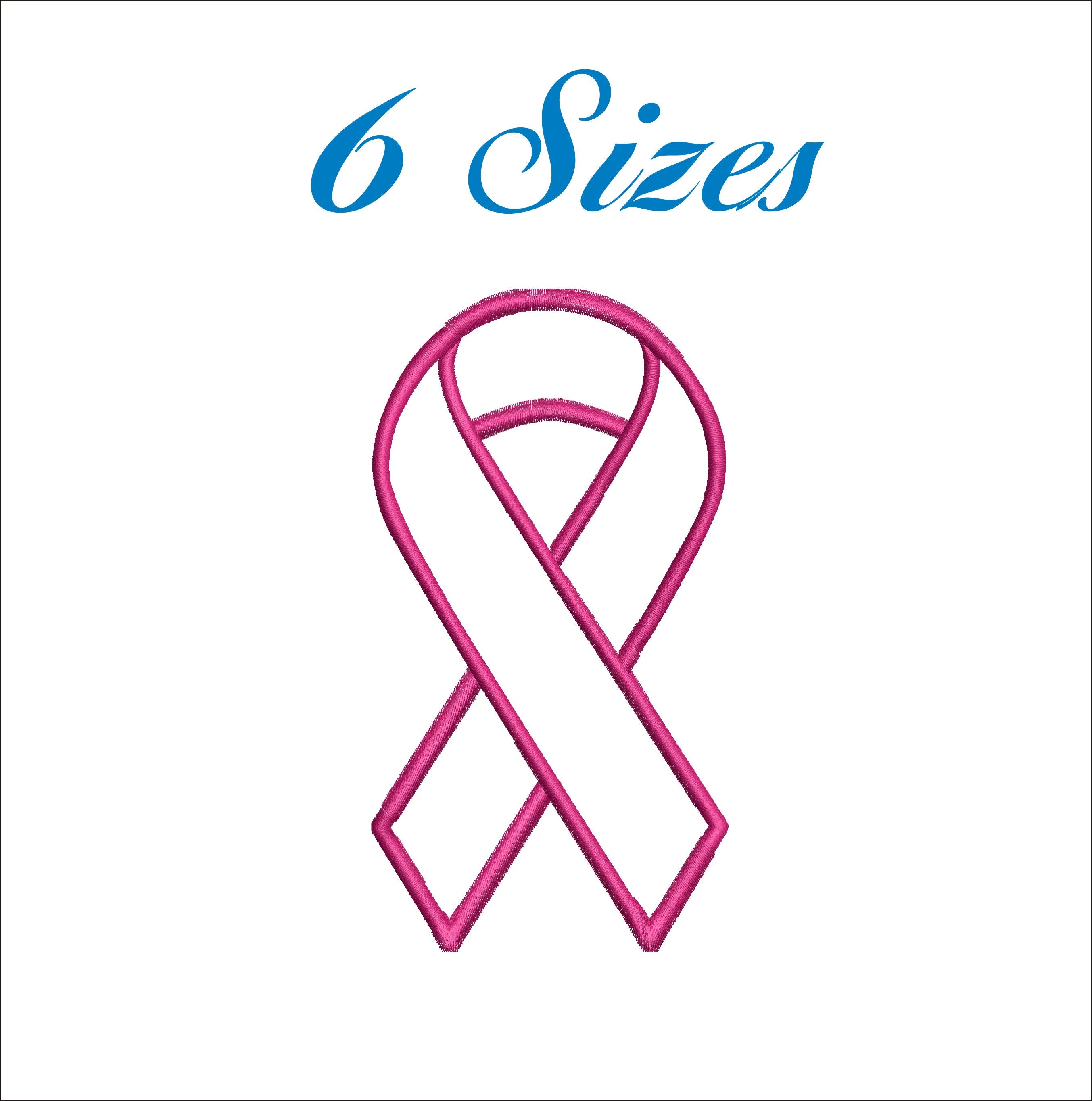 Cancer Ribbon Embroidery Design for Embroidery Machine. 5 - Etsy