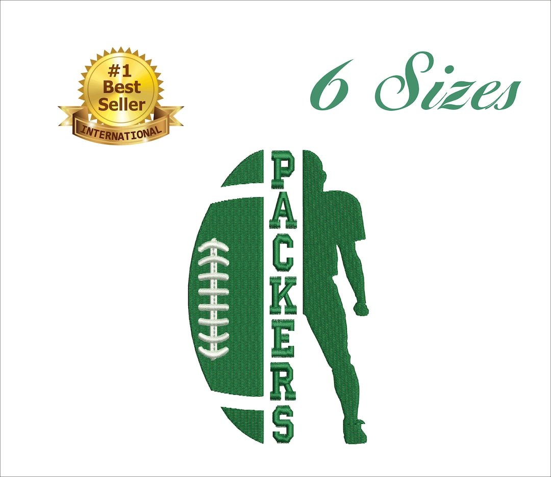 Packers Football Player Embroidery Design: 6 Sizes, Multiple Formats ...