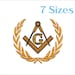 Masonic Compass Embroidery Design for Embroidery Machine. 7 - Etsy
