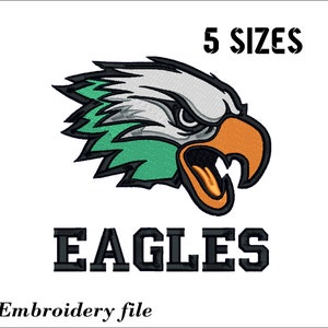 Eagles Embroidery Design for Embroidery Machine. 5 Sizes. 6 Formats ...