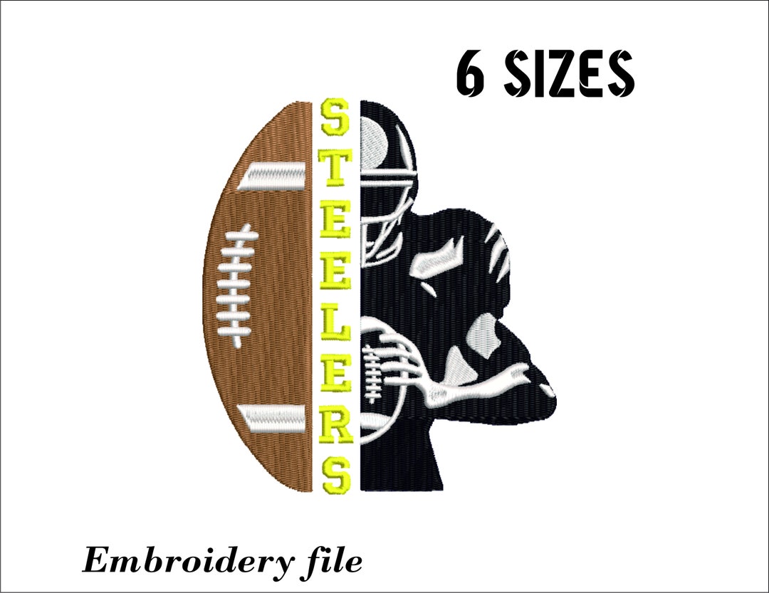Steelers Football Player Embroidery Design: 6 Sizes (digital Download ...