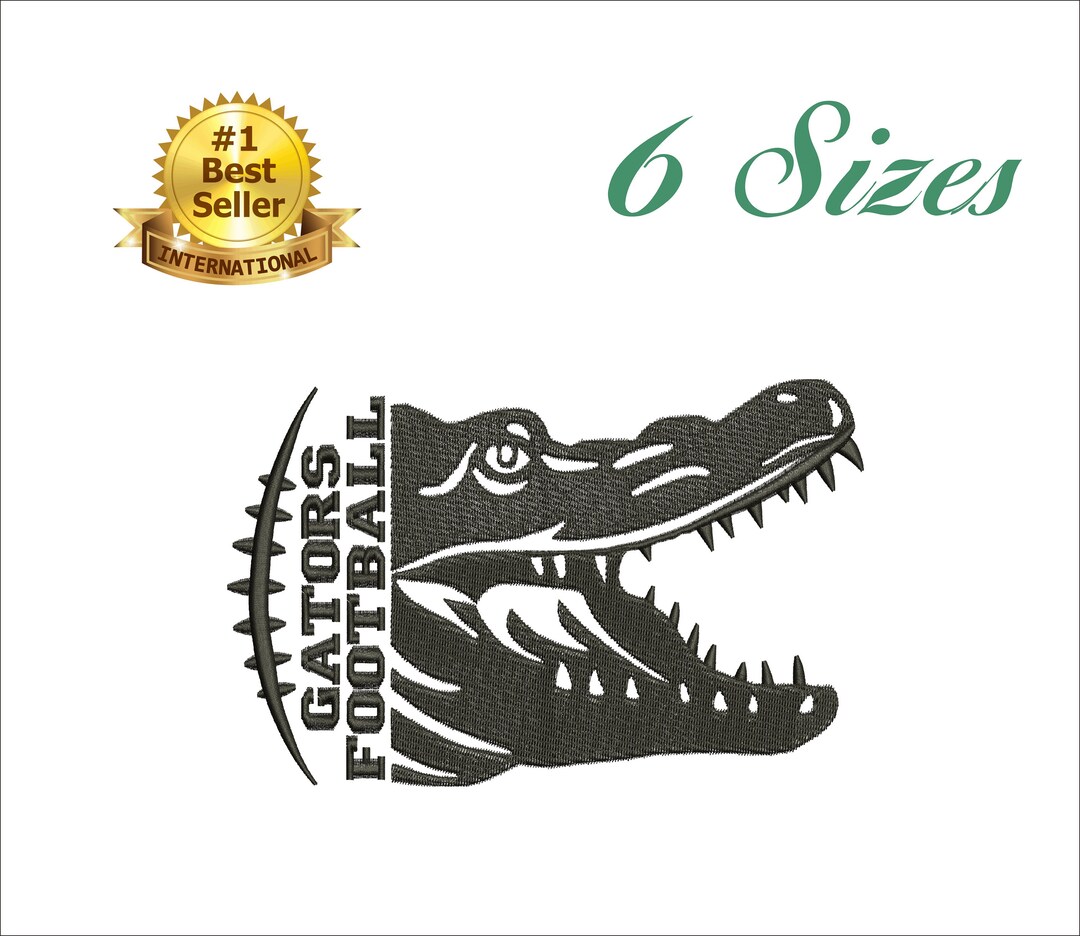 Gators Football Player Embroidery Design for Embroidery Machine. 6 ...