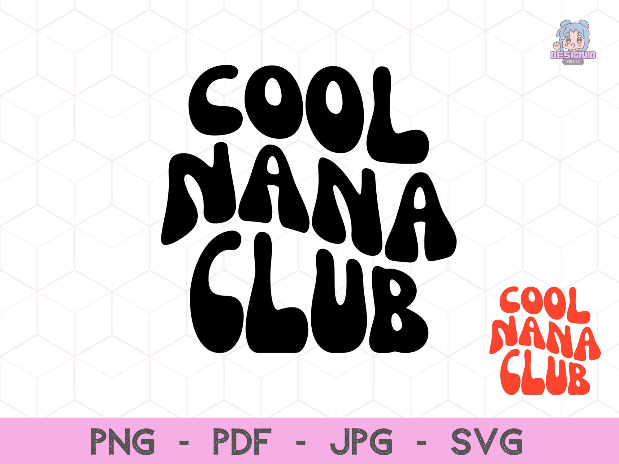 Coole Nana Club svg, Nana Png, Oma svg, Oma Geburtstags svg, Nana Shirt ...