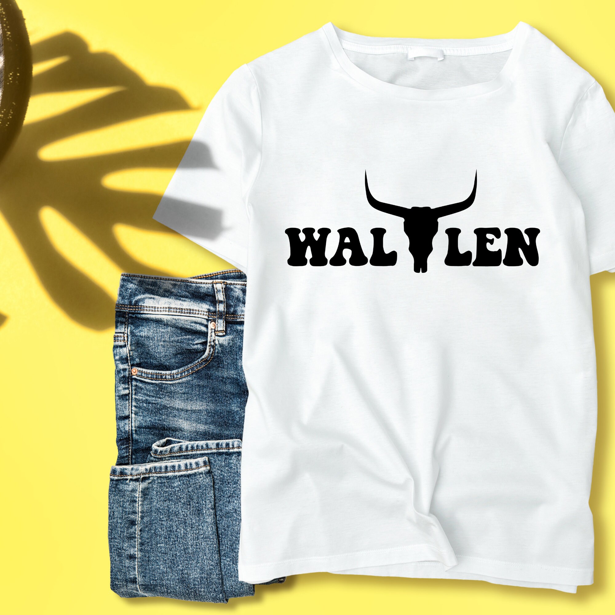 Wallen Design Svg Wallen Bullhead Svg Cowboy Design Western - Etsy