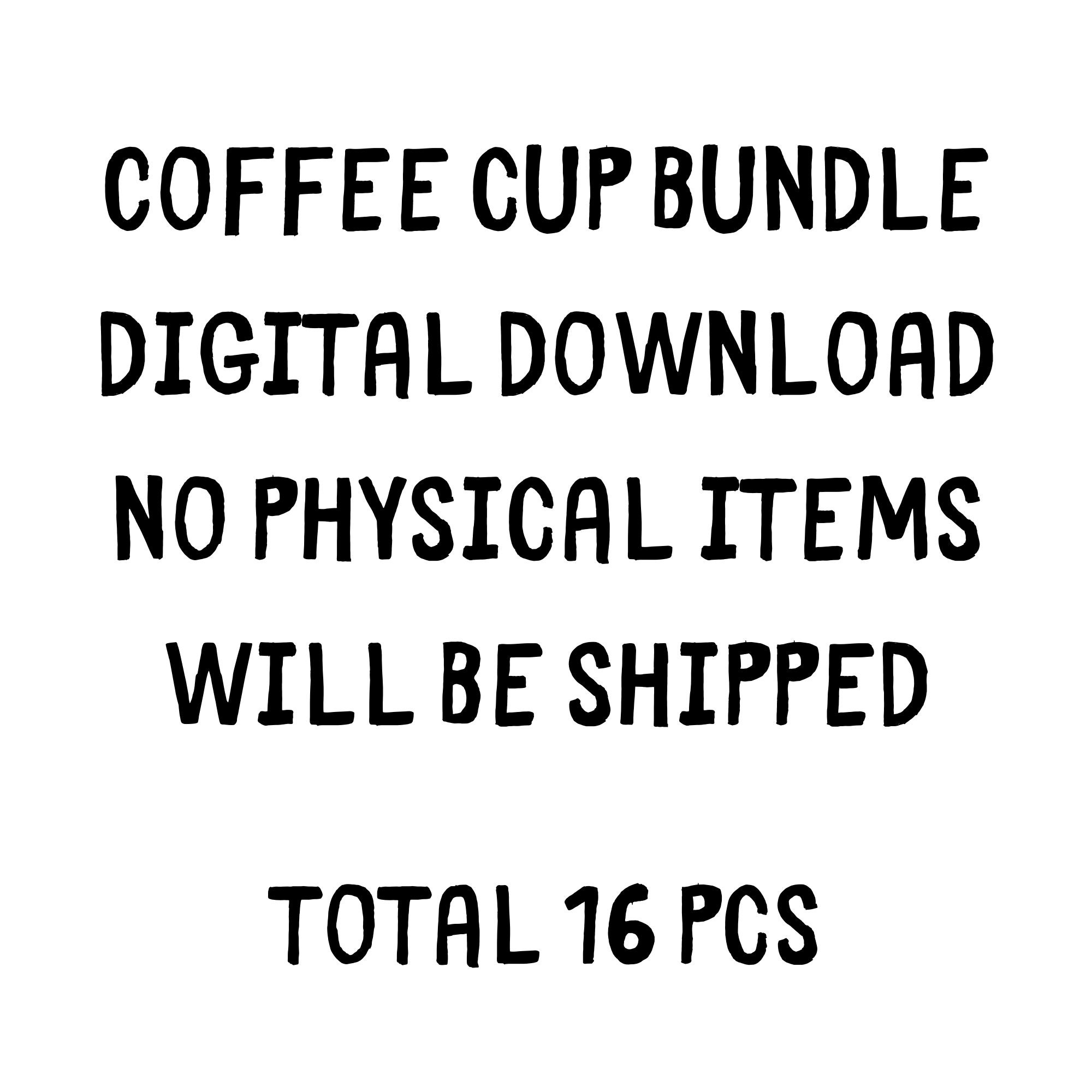 Coffee Cup Bundle Png Coffee Clipart Tumbler Coffee Mug - Etsy
