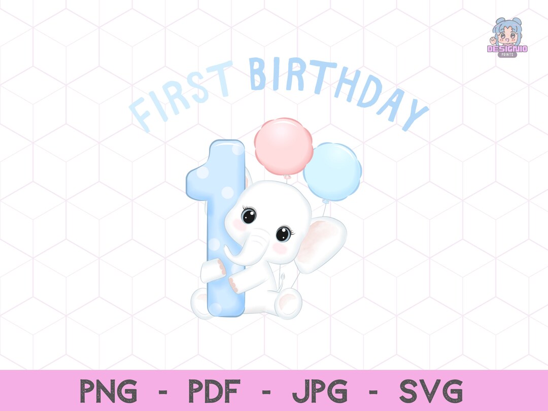 First Birthday, 1st Birthday Svg, First Baby Png, My First Birthday Svg ...