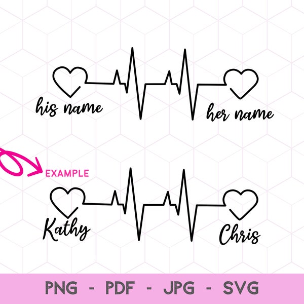 Heart Beat Svg - Etsy