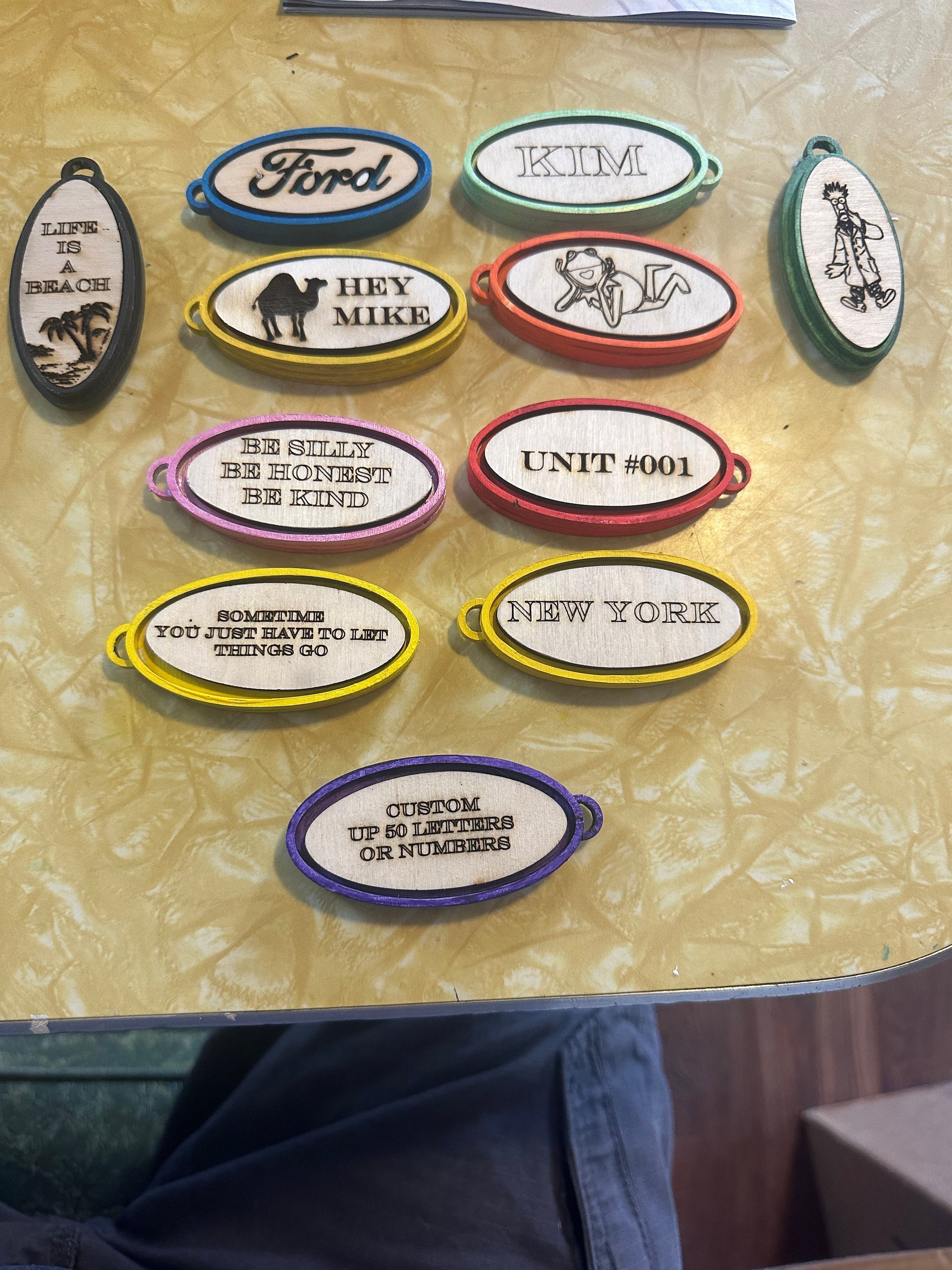 Wooden Key Chain Laser Cut File - Four File Types Included Make Your ...