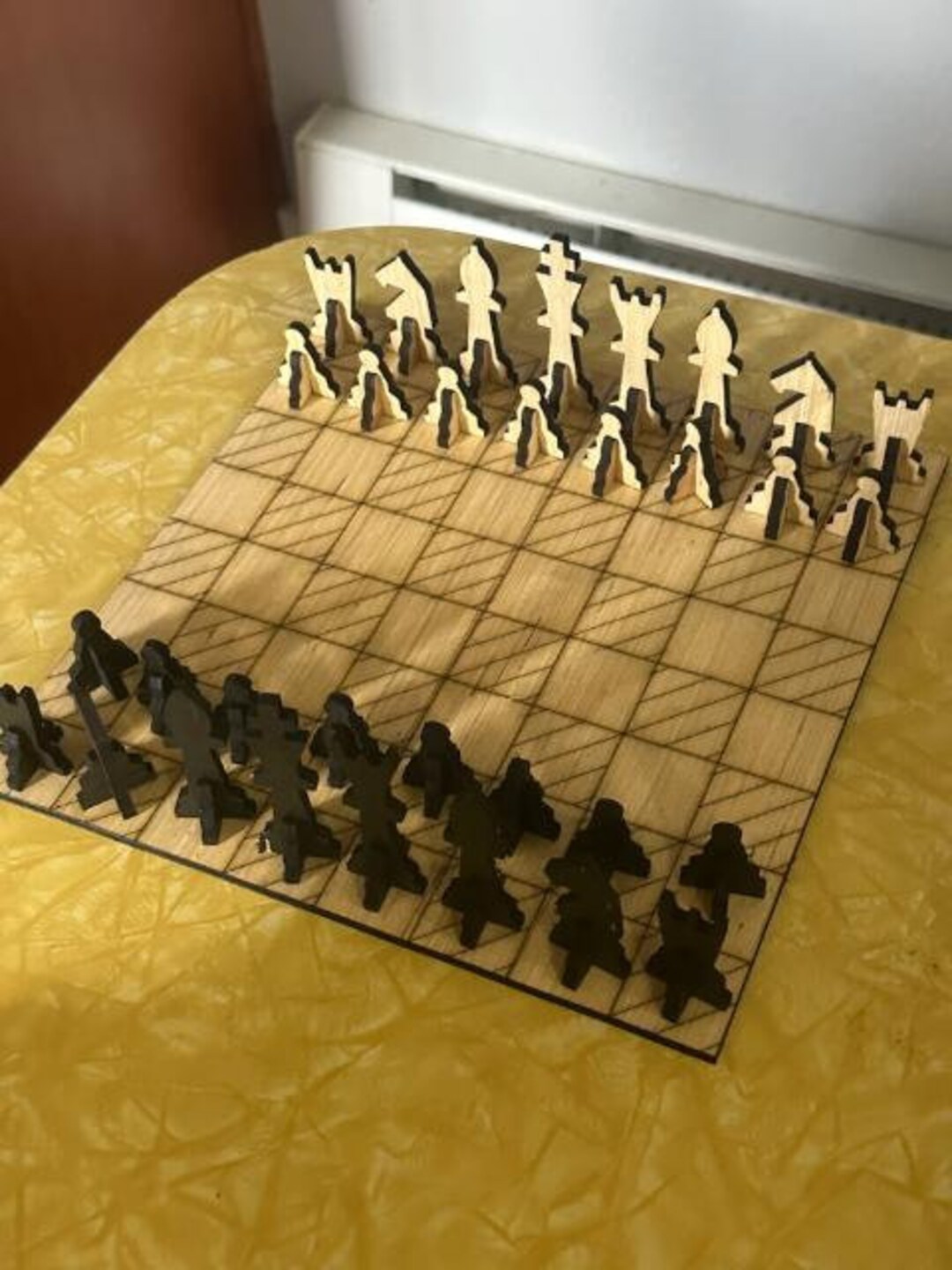 Laser-cut Chess and Checker Set – Customizable Each Chess Piece and ...