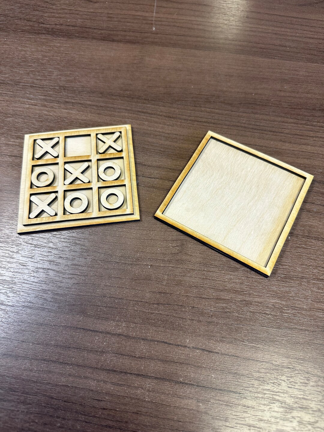 Tic Tac Toe Game Laser Cut File. the Includes the Game Board and Pieces ...