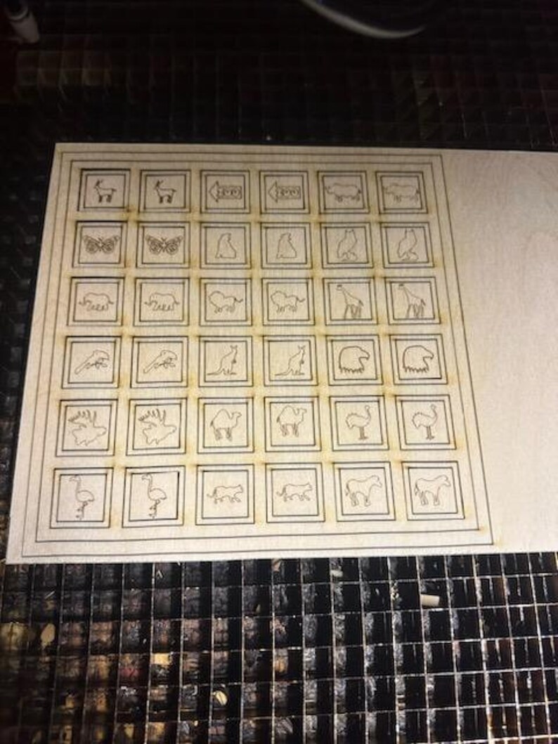 Memory Matching Game - Digital File Only 36pcs Includes a Digital File ...