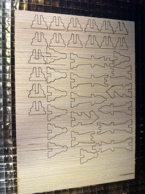 Laser-cut Chess and Checker Set – Customizable Each Chess Piece and ...