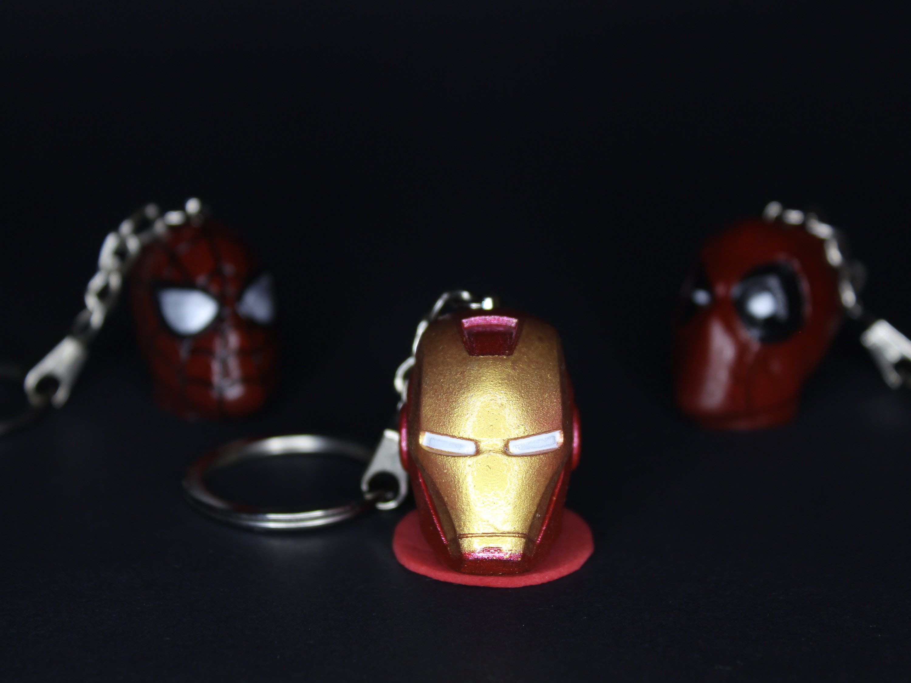 Ironman, Deadpool, Spiderman, Marvel, Keychain, Keyrings - Etsy