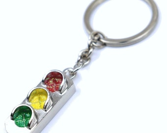 Traffic Light Keychain - Etsy
