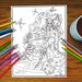 Fantasy Coloring Page Fairy Tale Illustration "king of the Underground ...