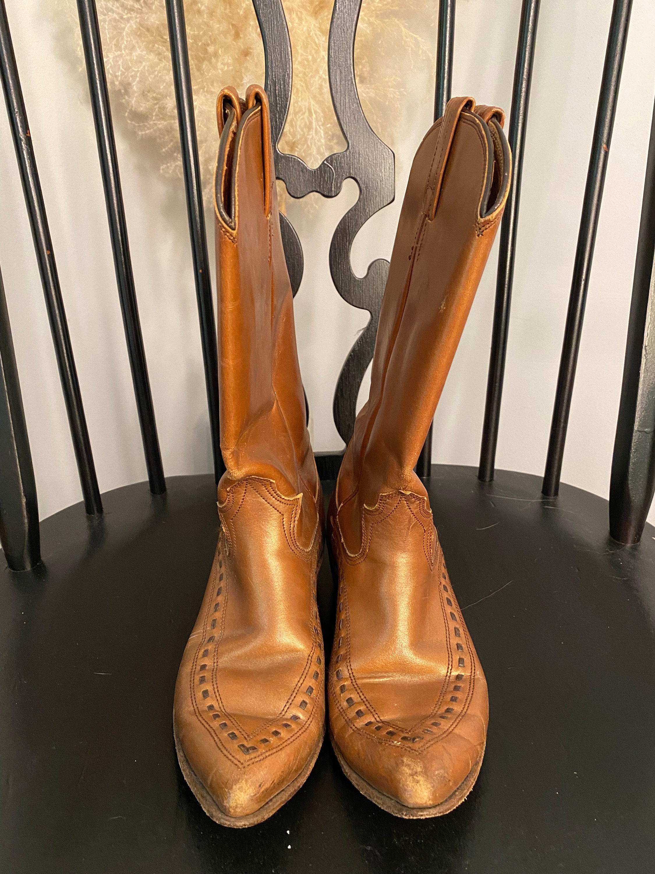 Vintage Nocona Cowboy Boots - Etsy