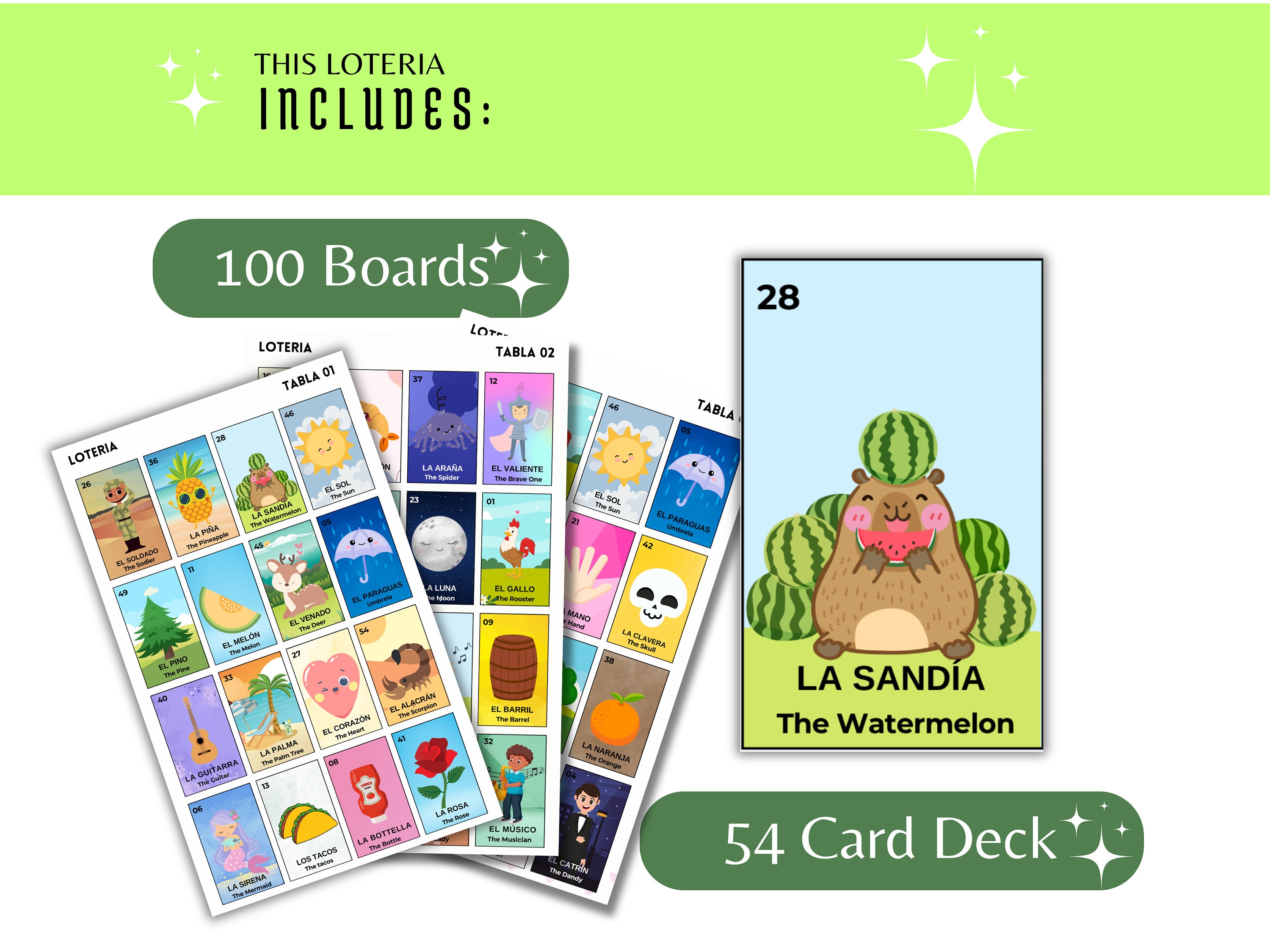 Mexican Loteria-friendly, Mexican Bingo, Celebrate, Party Games ...