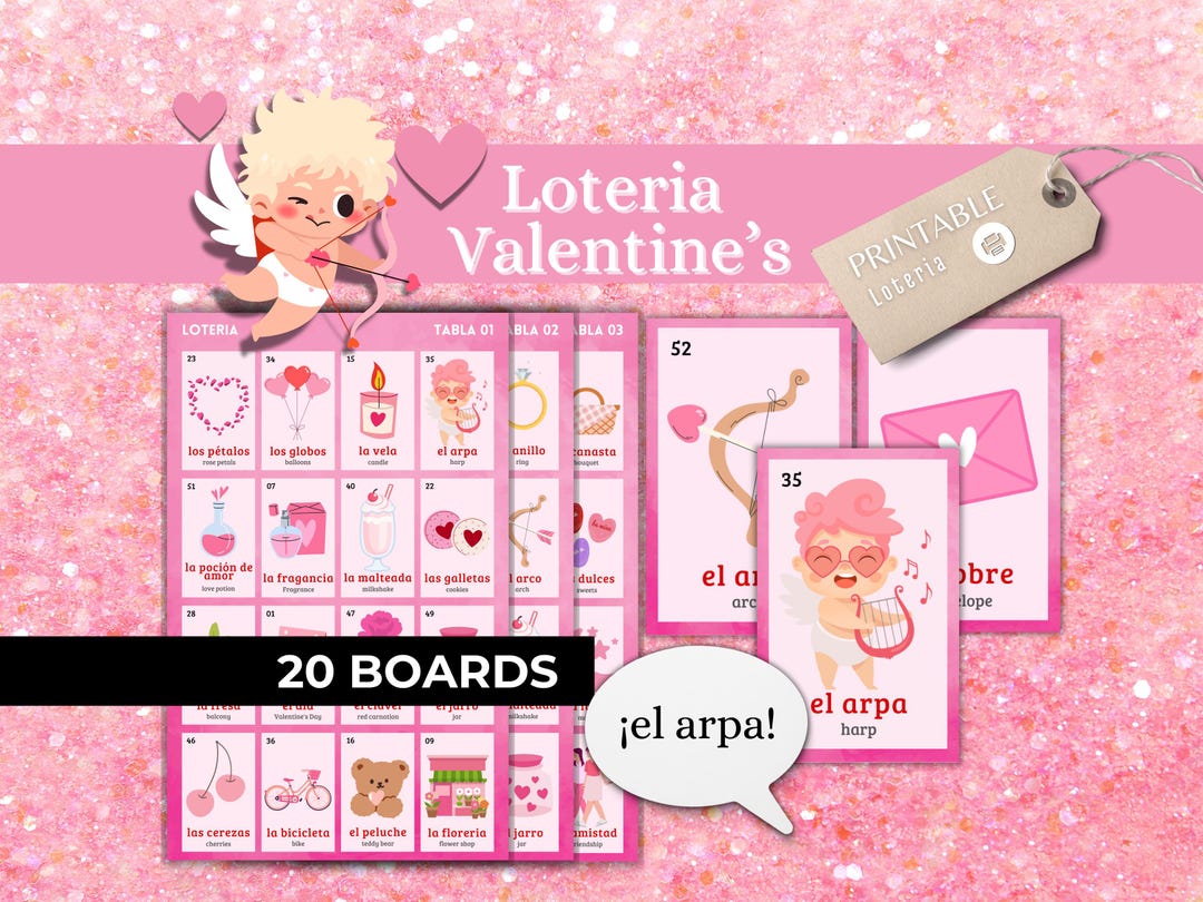 Lotería De San Valentín, Valentine's Day, Juego, Fiesta, Amor Y Amistad ...