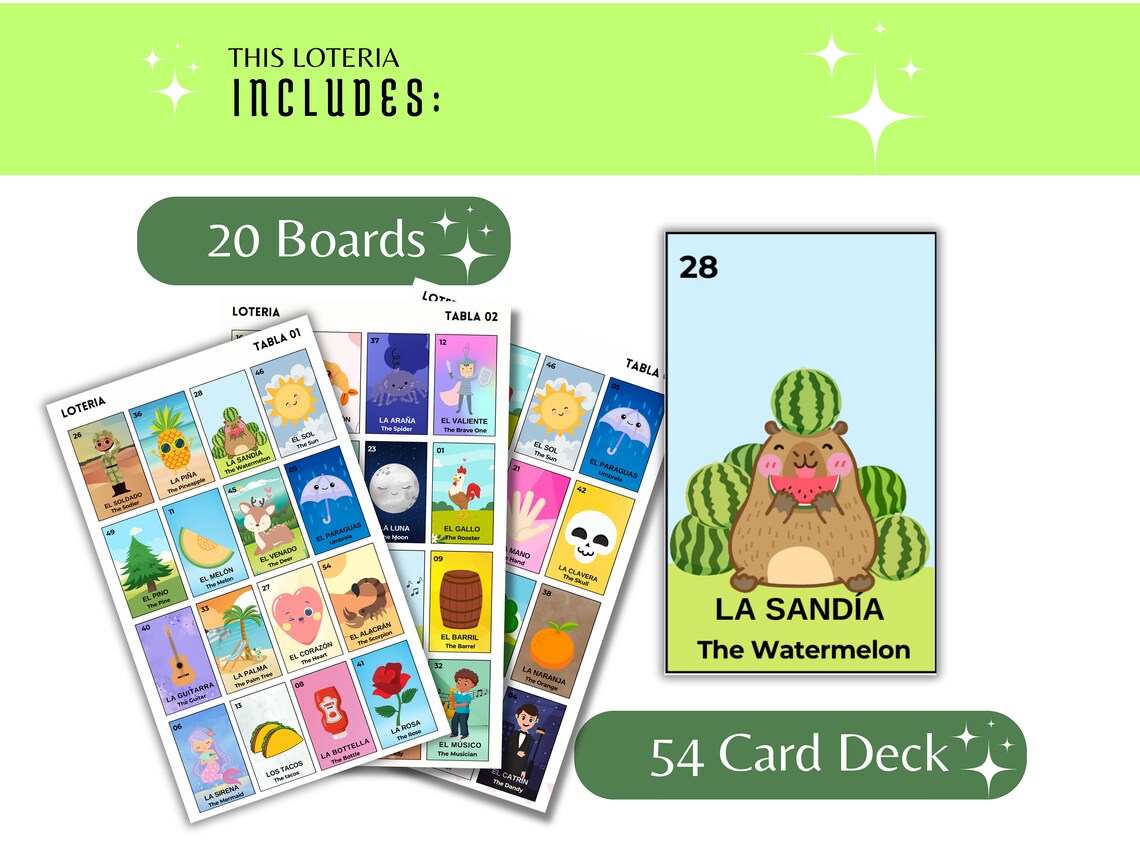 Mexican Loteria-friendly, Mexican Bingo, Celebrate, Party Games ...