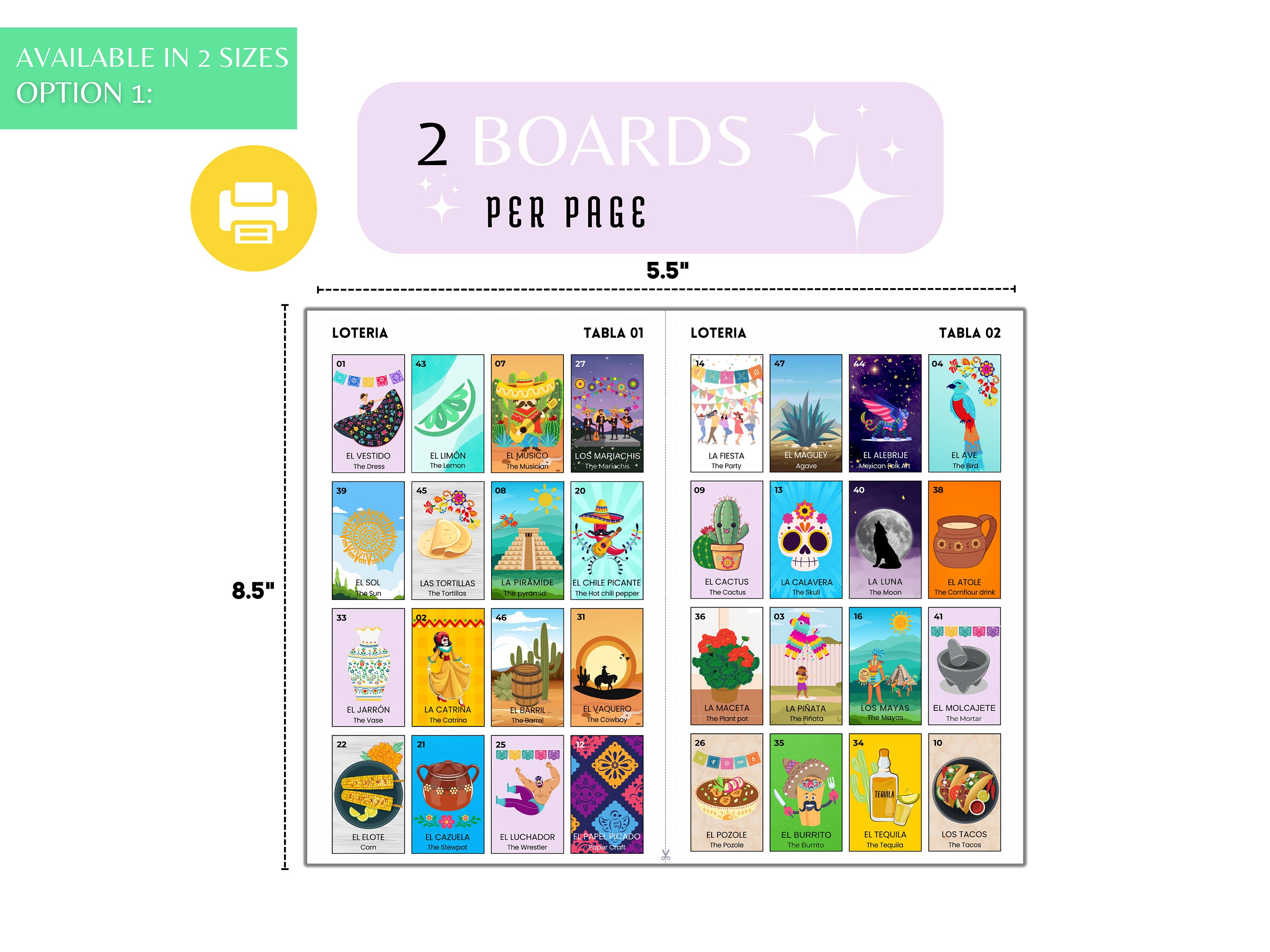 Mexican Loteria-friendly, Mexican Bingo, Celebrate, Party Games ...