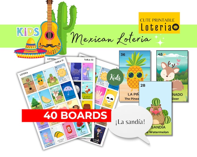 Mexican Loteria-friendly, Mexican Bingo, Celebrate, Party Games ...