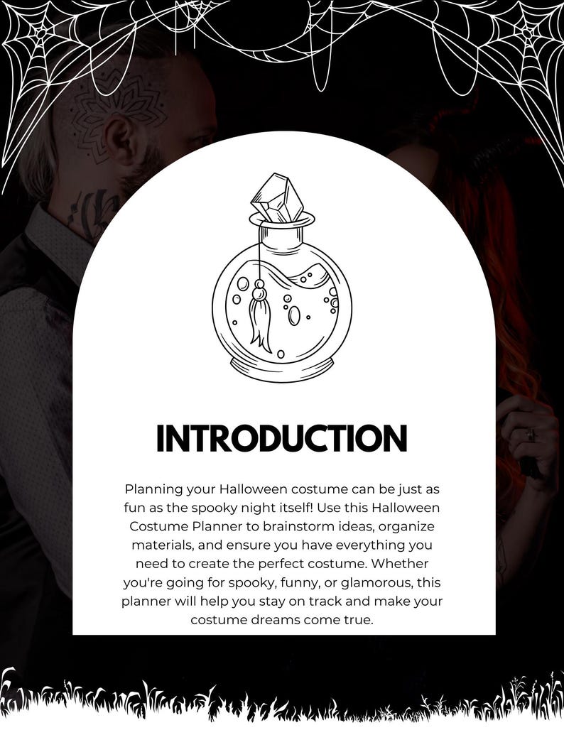 Halloween Costume Planner I Printable Costume Planner I Halloween ...
