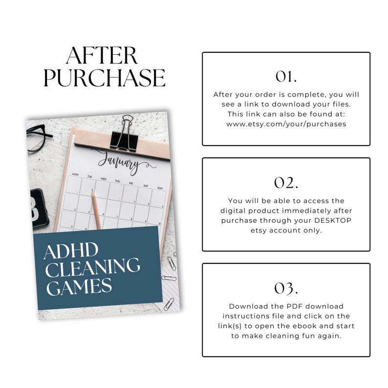 ADHD Cleaning Games Toolkit – Printable Motivation for Kids & Adults ...