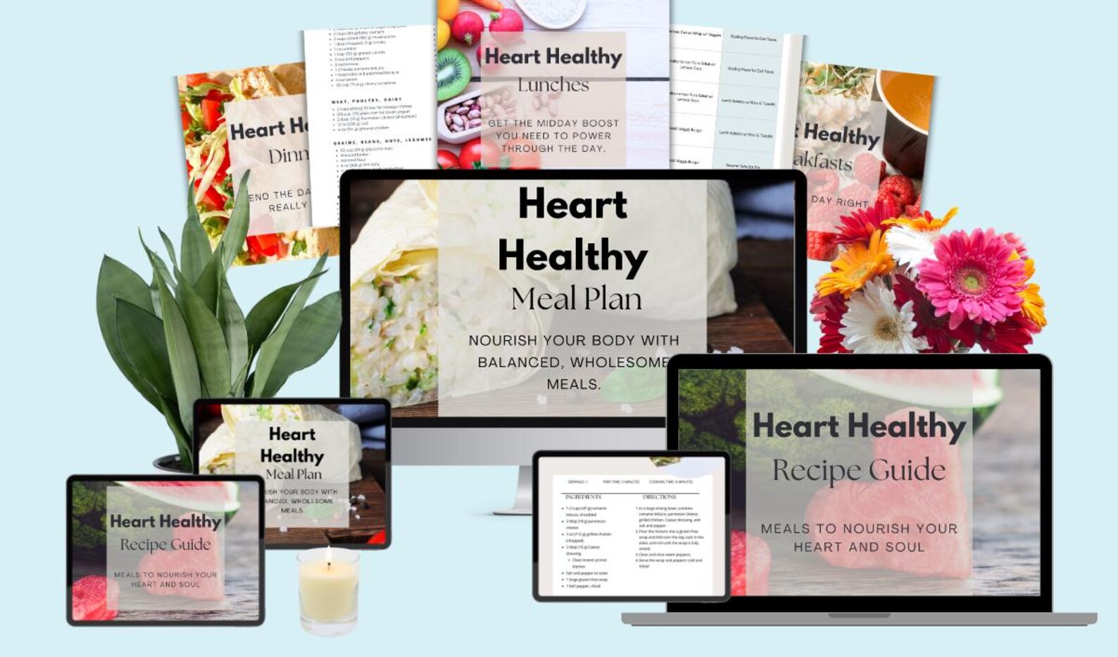 Heart Healthy Recipe Guide I Heart Healthy Meal Plan I Heart Healthy ...