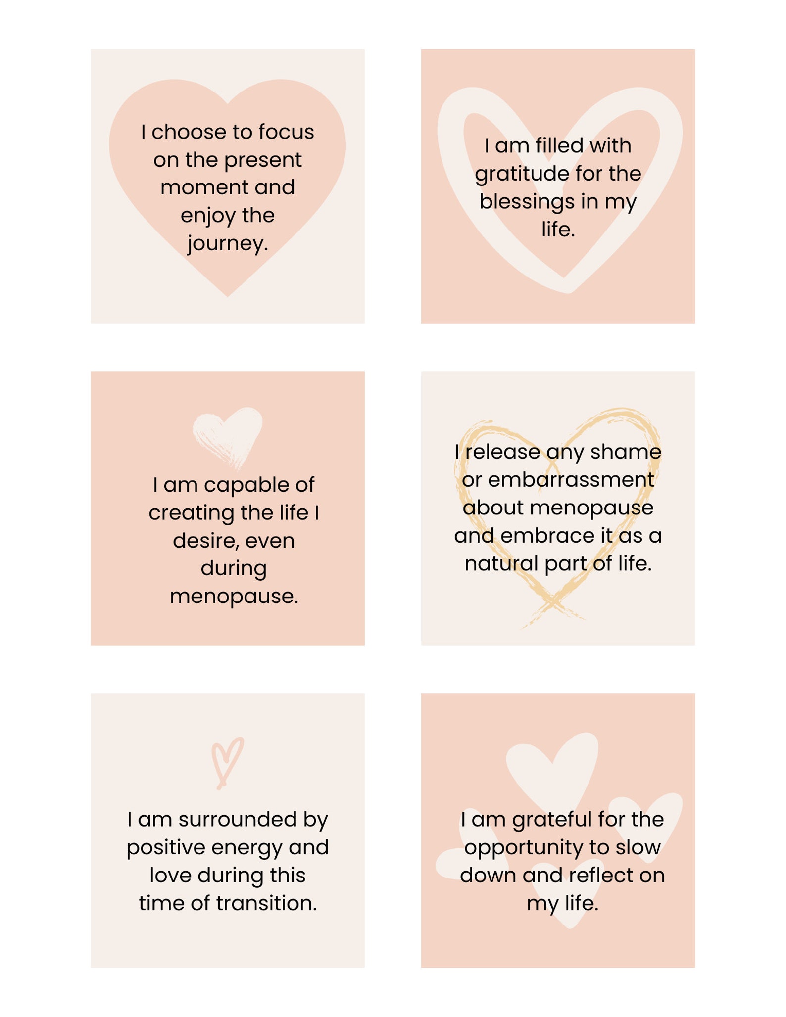 Menopause Affirmation Cards I Printable Affirmation Cards I Menopause ...