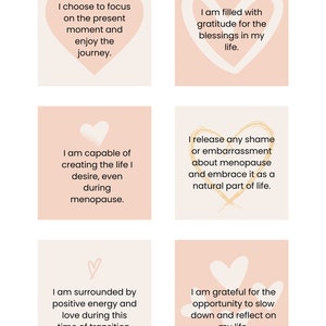 Menopause Affirmation Cards I Printable Affirmation Cards I Menopause ...