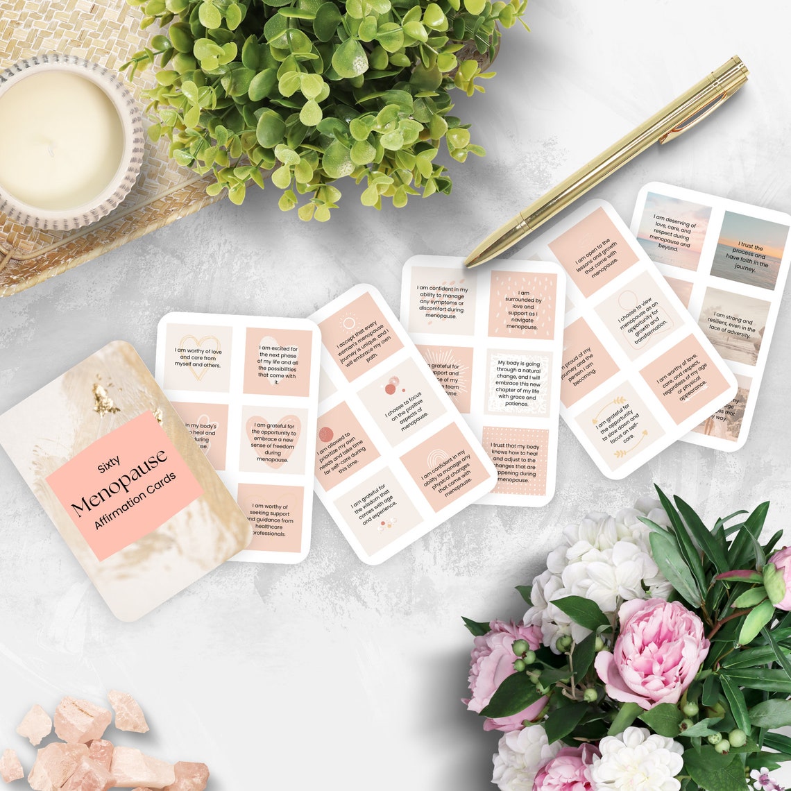 Menopause Affirmation Cards I Printable Affirmation Cards I Menopause ...