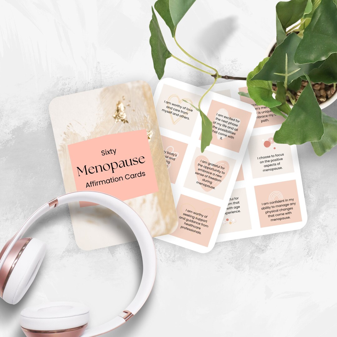 Menopause Affirmation Cards I Printable Affirmation Cards I Menopause ...