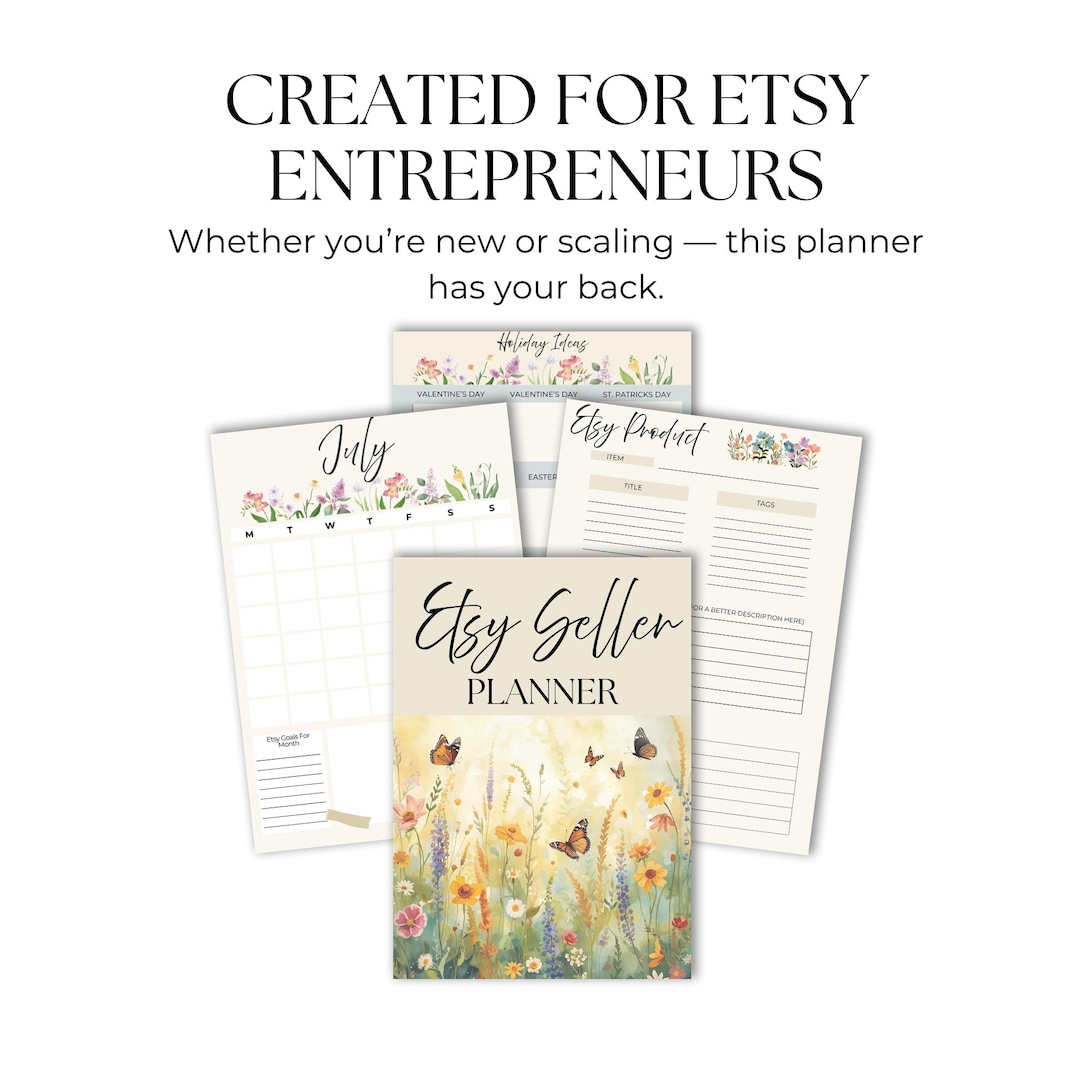 Etsy Seller Planner | Printable 38-page Business Planner for Etsy Shop ...