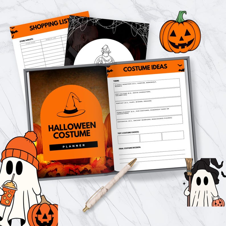 Halloween Costume Planner I Printable Costume Planner I Halloween ...