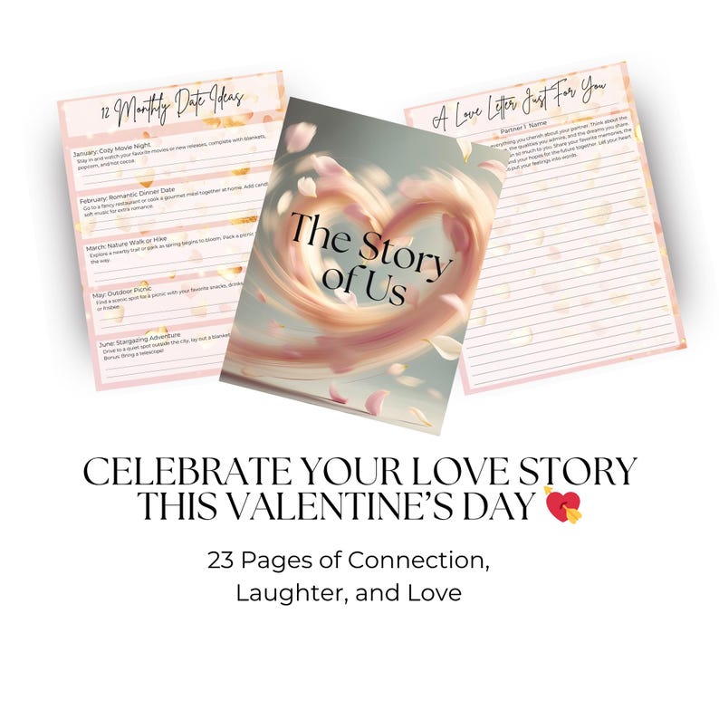 Valentine’s Couple Journal – Romantic Relationship Workbook PDF ...