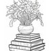 Hanging Plants Coloring Book I Printable Plants Coloring Pages I Adult ...