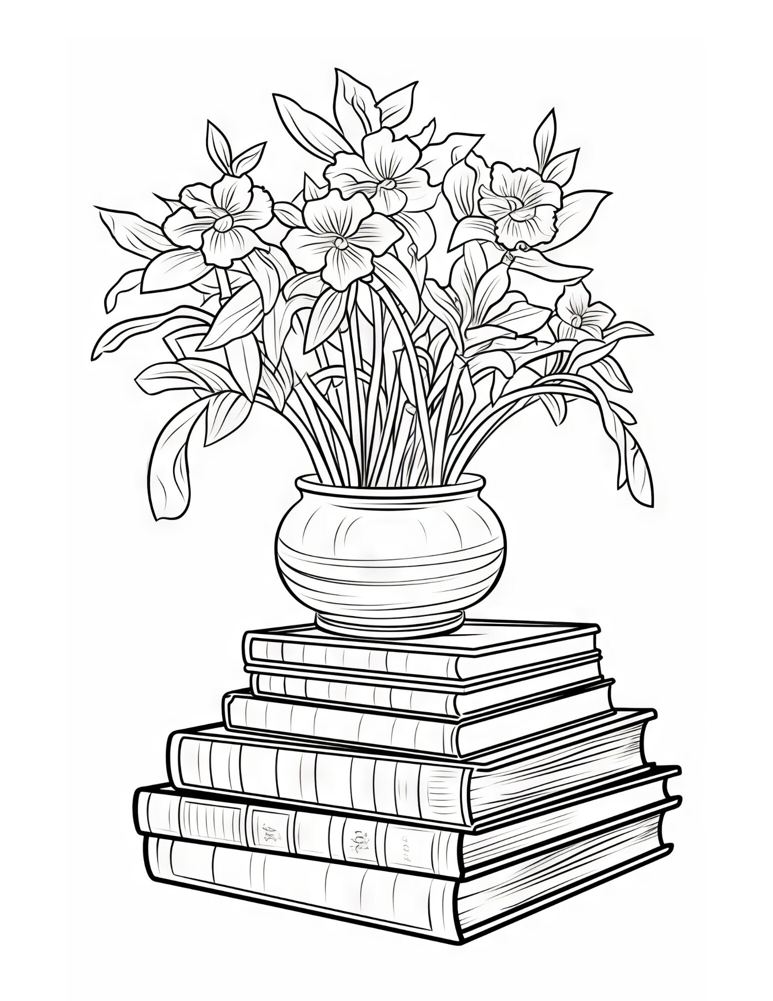 Hanging Plants Coloring Book I Printable Plants Coloring Pages I Adult ...