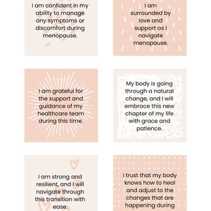 Menopause Affirmation Cards I Printable Affirmation Cards I Menopause ...