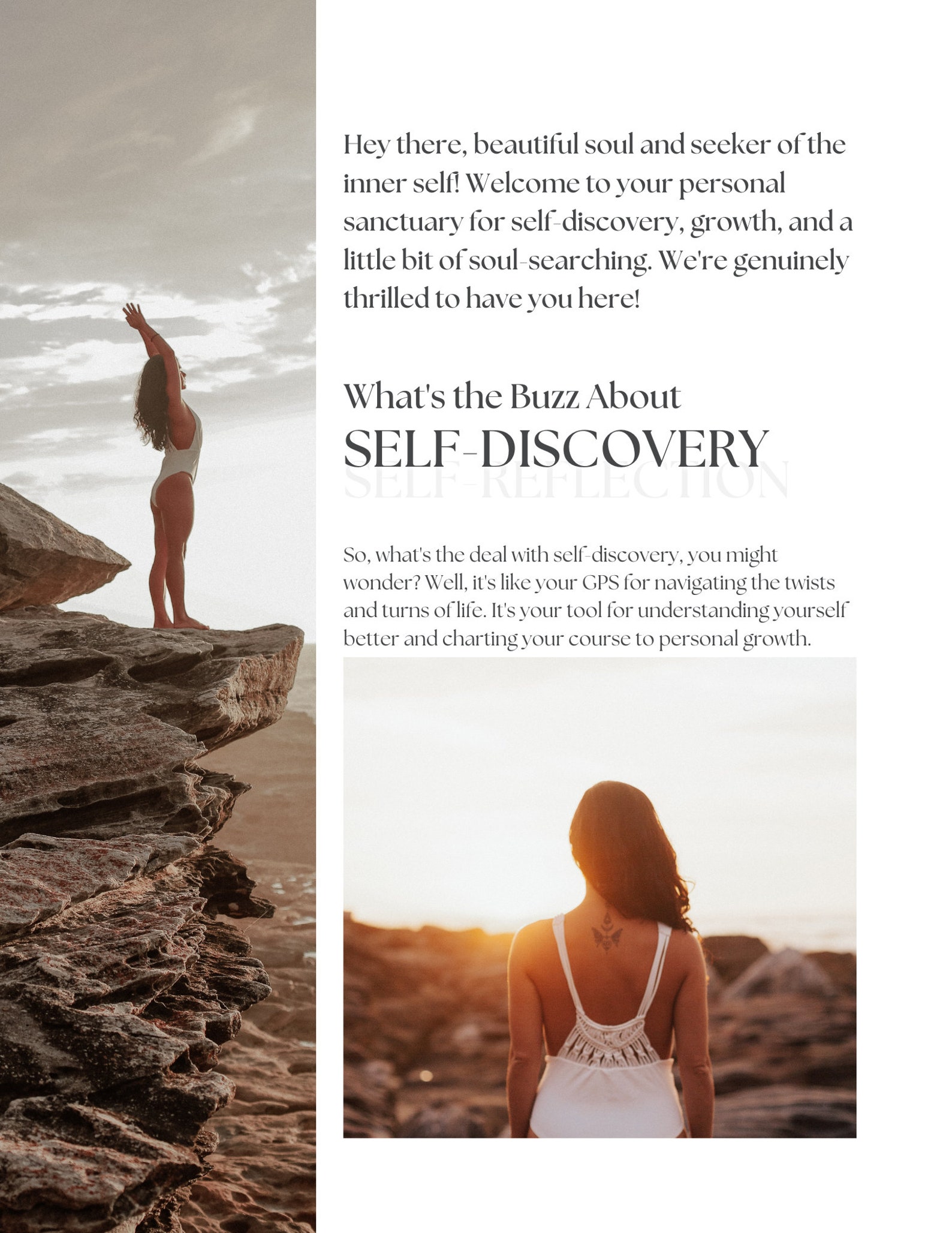 Self Discovery Journal, Printable Journal, Self-reflection, Self-help ...
