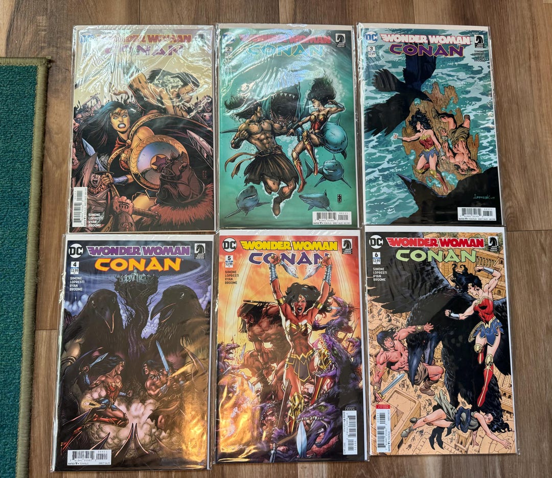 Wonder Woman Conan 1 6 Comic Books Full Miniseries Dc/dark Horse B/B ...