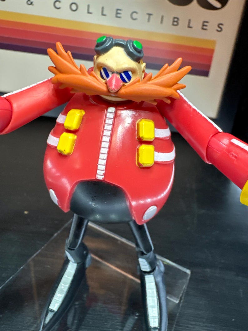 Dr. Eggman Sonic the Hedgehog Robotnik Jakks 4 Posable Action Figure W ...
