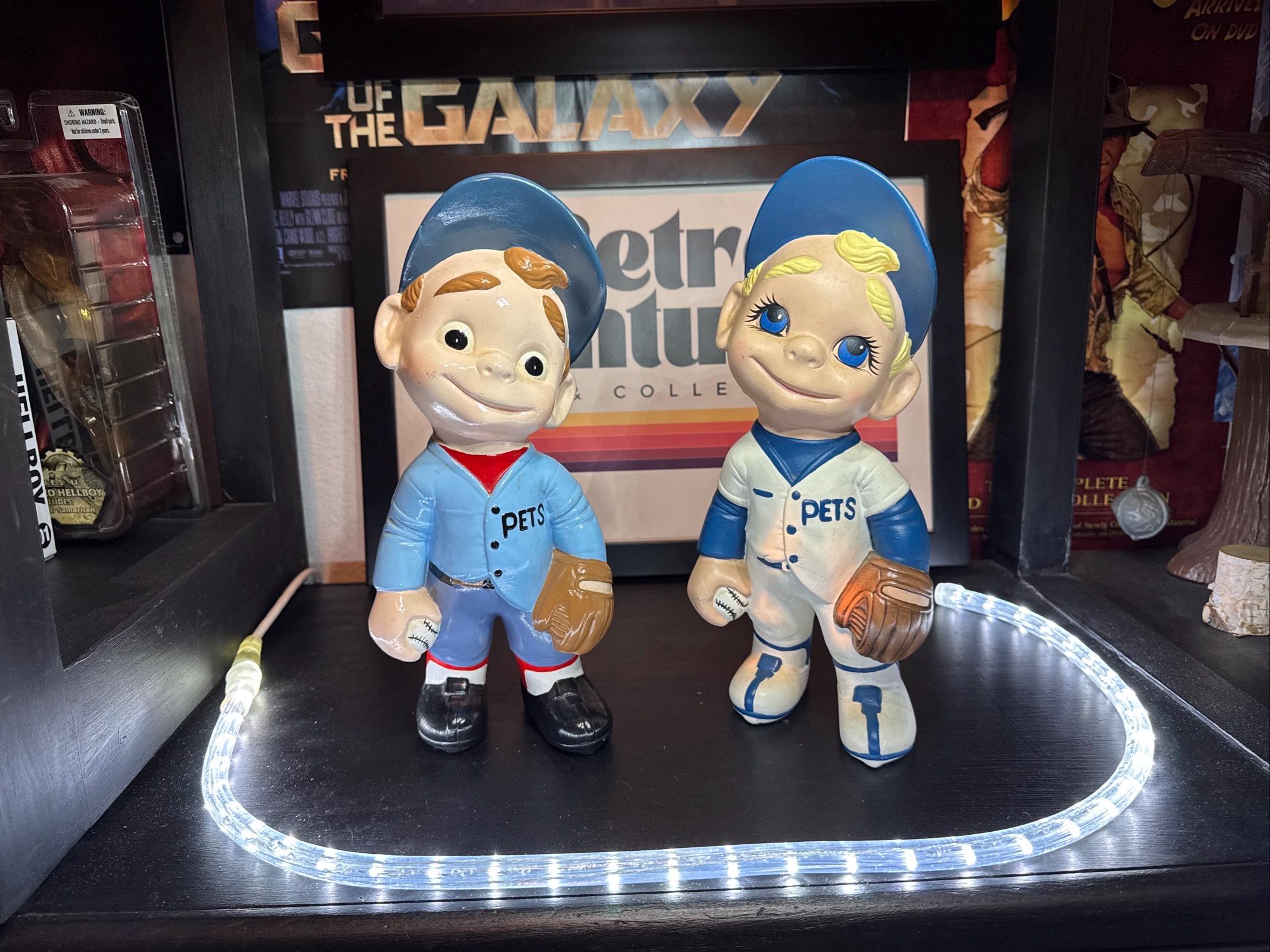 Atlantic Mold Co Smiley Boy Baseball Ceramic Statues Decor Hand Painted ...
